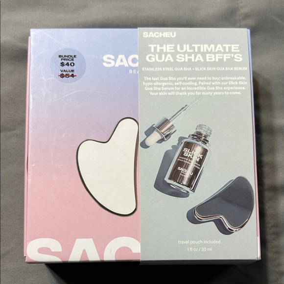 Skincare | Sacheu Gua Sha And Serum Set | Poshmark